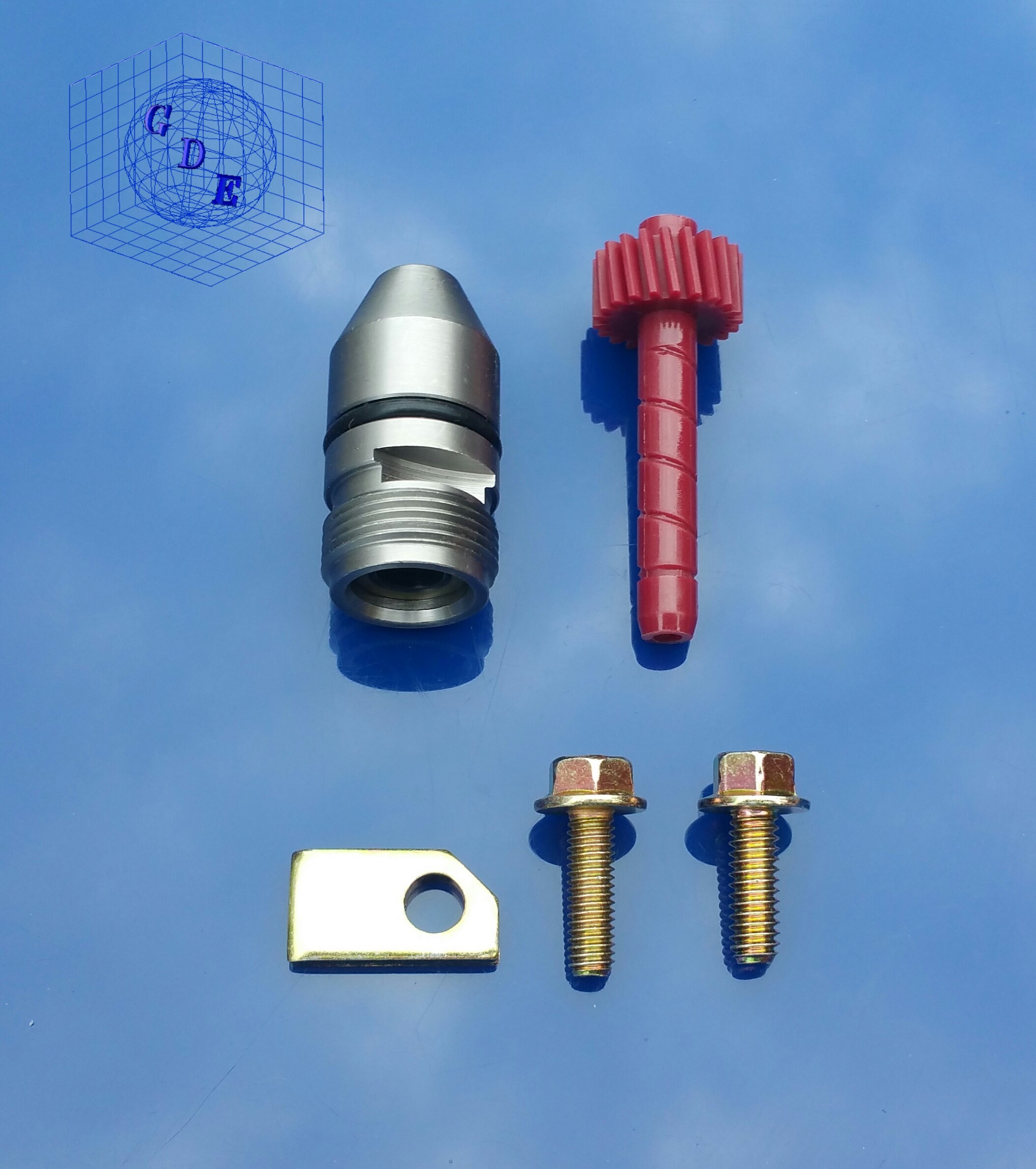 GM TH350 POWERGLIDE SPEEDOMETER GEAR 21 TEETH RED SPEEDO W/ BULLET ...